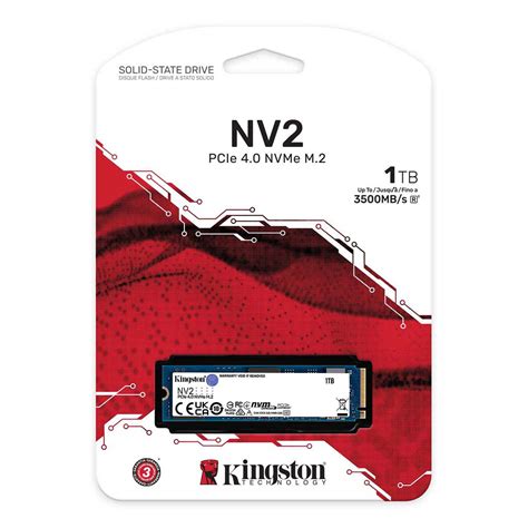 Disco Sólido SSD NVMe M 2 Kingston NV2 1Tb PCIe 4 0 x4 2280 Nimavi