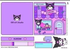 Sanrio Od Art Studio Ideas In Paper Toys Template Paper Doll
