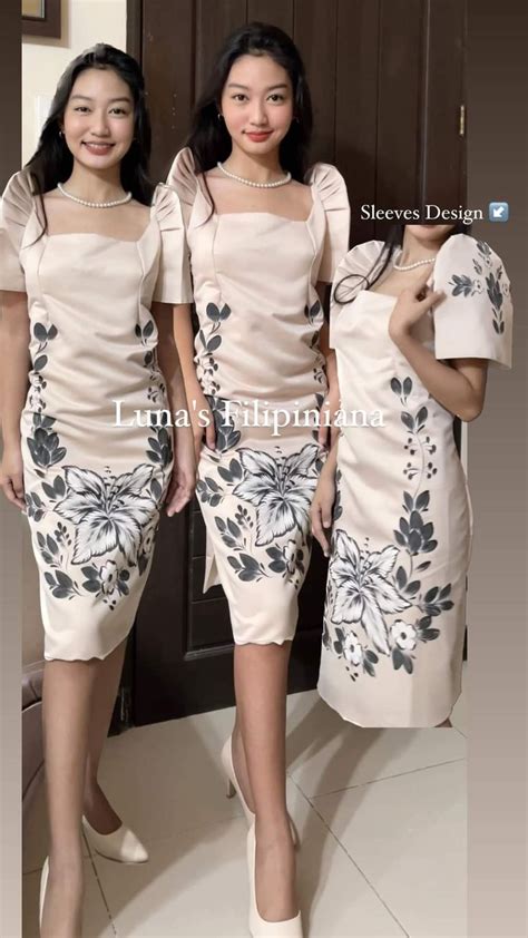 Filipiniana Wedding Theme Modern Filipiniana Dress Black Prom Dresses