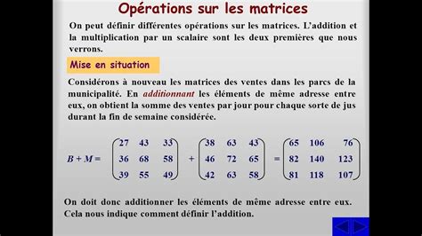 Algebre lineaire cours complets les matrices ملخص كامل للدرس YouTube