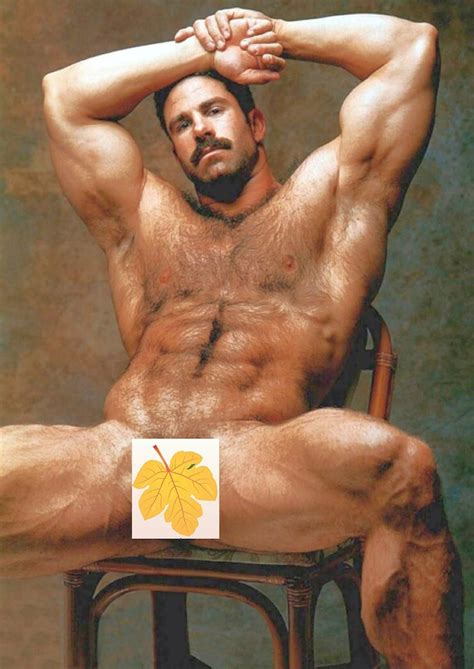 Matted NAKED Photograph 5X7 NA120 Vintage Handsome Hairy Muscle Dude