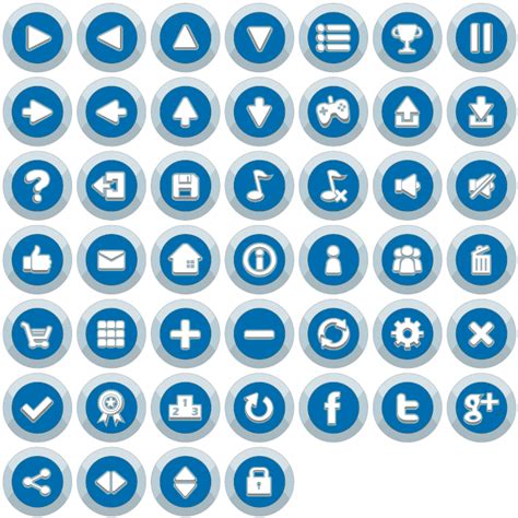 Free Buttons Gui Pack Opengameart Org