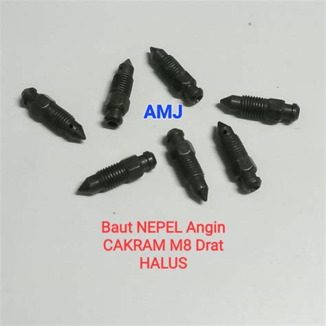 Jual BAUT NEPEL ANGIN CAKRAM M8 Drat HALUS Shopee Indonesia