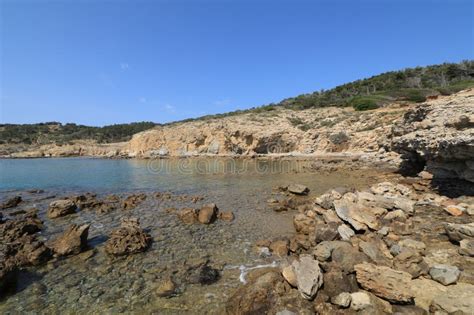 Stolac Naturist Stony Beach On The Island Of Rab In Croatia Stock Image