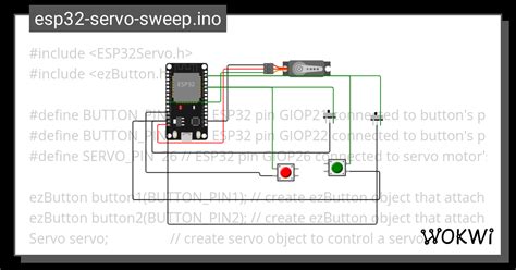 esp32 servo two buttons toggle mode wokwi esp32 stm32 arduino simulator