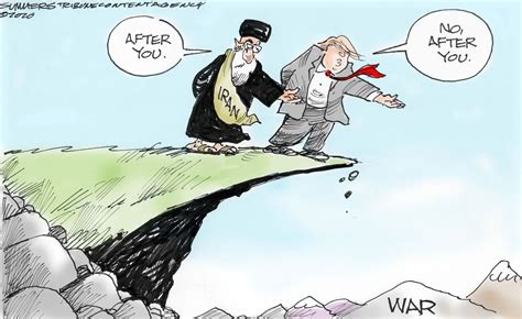 Editorial Cartoons For Jan 12 2020 Iran US Back Away From Brink Of