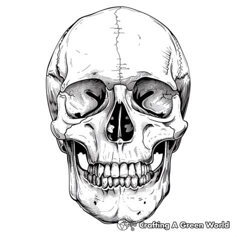 Skull Anatomy Coloring Pages Free Printable