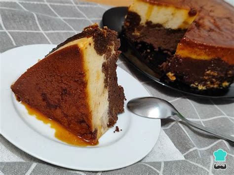 Chocoflan sin horno Receta FÁCIL