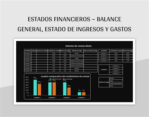 Plantilla De Excel Estados Financieros Balance General Estado De