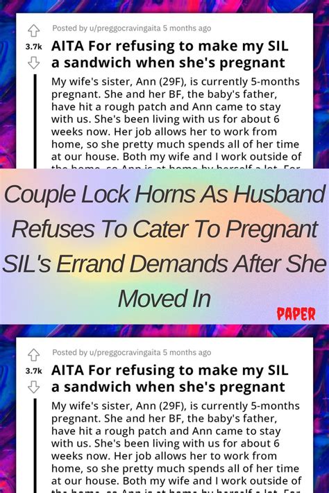 Couple Lock Horns As Husband Refuses To Cater To Pregnant Sils Errand Demands After She Moved