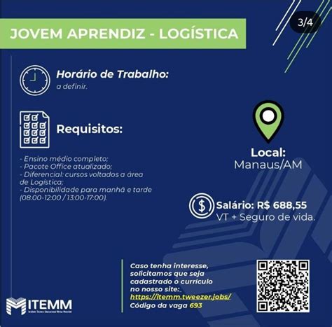 Itemm Abre Sele O Para Vagas De Jovem Aprendiz Produ O Jovem