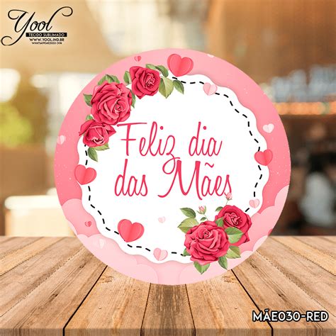 PAINEL DIA DAS MÃES REDONDO EM TECIDO SUBLIMADO MEDIDA 1 50 Yool