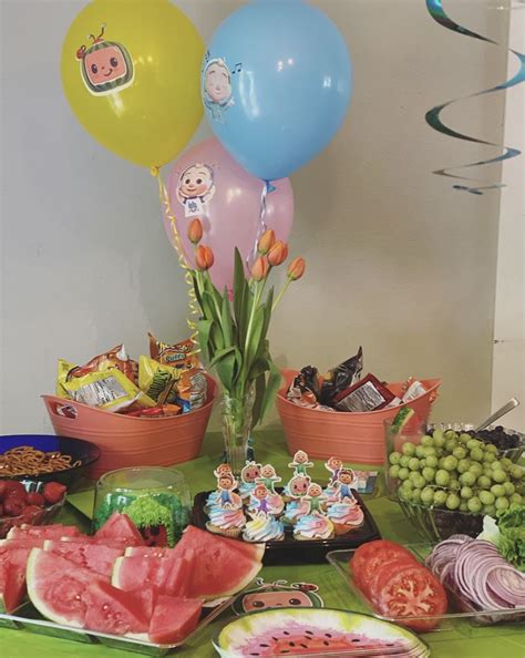 CoComelon Birthday Girl Birthday Decorations 1st Birthday Foods