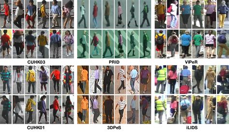 Examples Of Multiple Person Re Identification Datasets Each Dataset