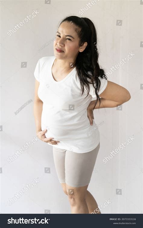 Pregnant Thai Women Will Have Back Stock Photo Shutterstock