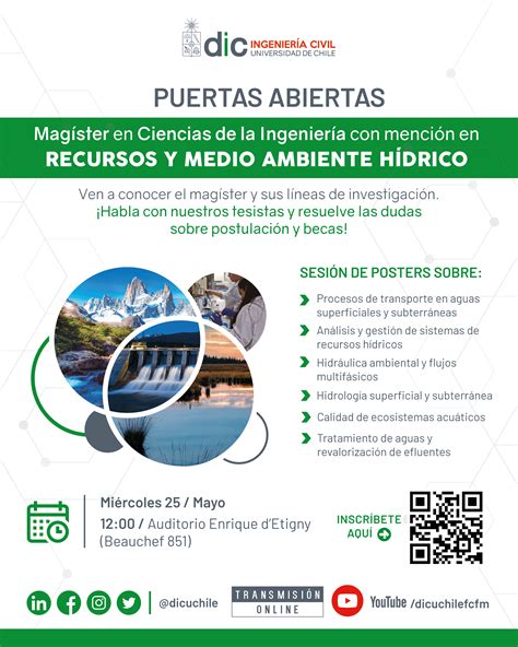 Puertas Abiertas Magíster Recursos y Medio Ambiente Hídrico