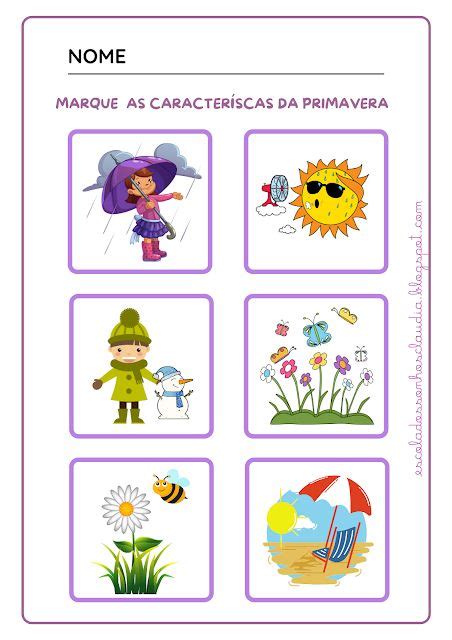 Atividades e Plano de Aula Primavera para a Educação Infantil alinhado