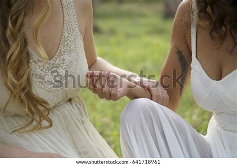 Photo De Stock Couple Premarital Married Women Engaged Faceless