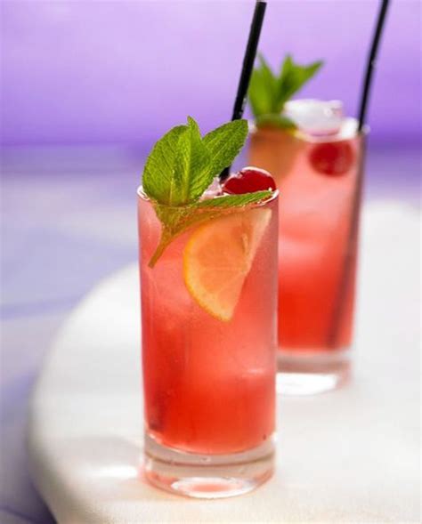Cocktail sunrise à la grenadine pour 1 personne Recettes Elle à Table
