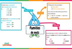 Carte mentale Familles de mots 4eme Primaire pdf à imprimer