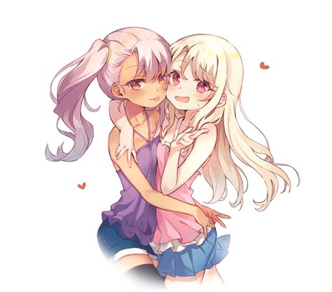 Illyasviel Von Einzbern And Chloe Von Einzbern Fate And More Drawn