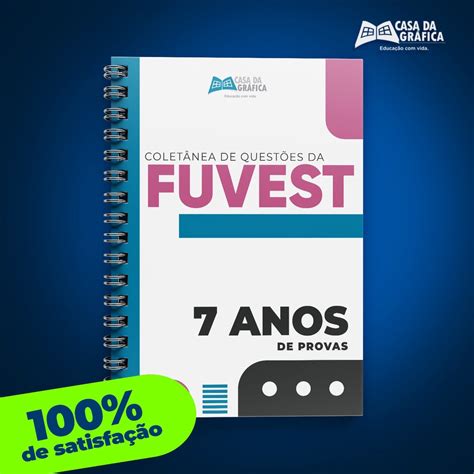 Apostila de provas da FUVEST 2016 a 2022 1ª fase últimas 7 provas