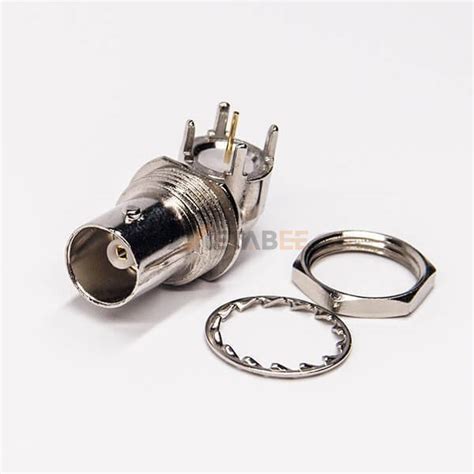 Ohm Bnc Female Bulkhead Panel Mount Connector For Pcb Metabeeai