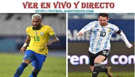 Brasil vs Argentina EN VIVO EN DIRECTO ONLINE LIVE dónde ver las