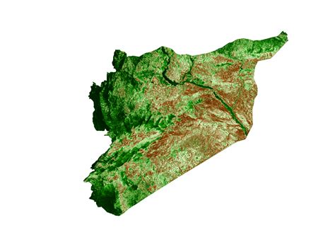 Syria Topographic Map 3d Realistic Map Color 3d Illustration 45389613 PNG