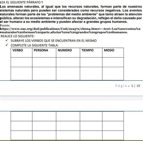 Complete La Siguiente Tabla Brainly Lat