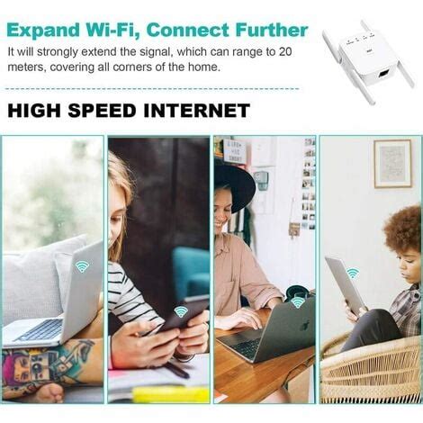 Rpteur WiFi Puissant 1200Mbps Amplificateur WiFi Sans Fil WiFi Range