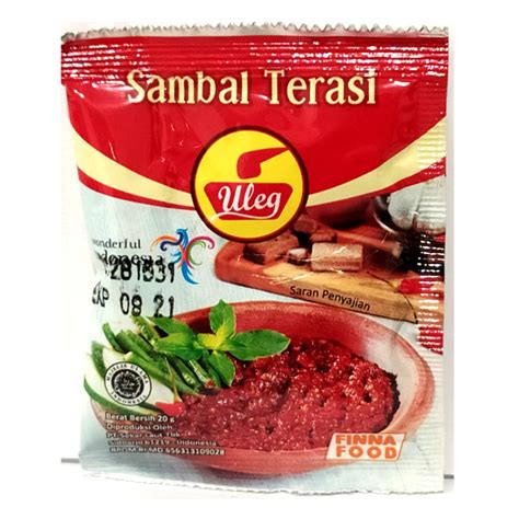 FINNA ULEG SAMBAL TERASI Sachet 20gr X10 X10
