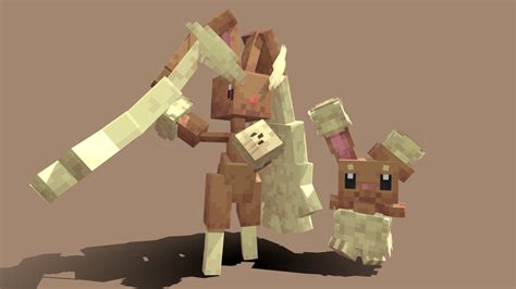 Buneary Line Cobblemon 3D Model By HeavenlyPiers 0c7b7a7 Sketchfab