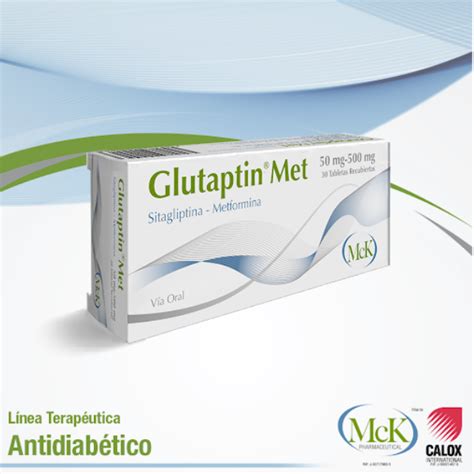 Glutaptin Met Sitagliptina Metformina 50Mg 500Mg X 30 Tabletas Mck