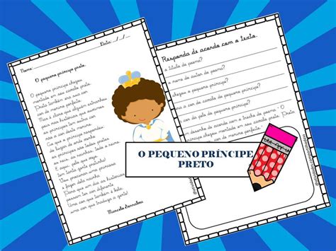 Poema O Pequeno Príncipe Preto Atividades Compartilhadas