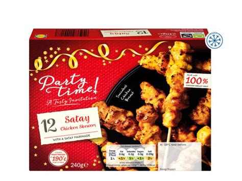 Partytime Chicken Breast Skewers Assorted Lidl Great Britain