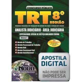 Informações e Apostilas de Concursos Públicos Apostila Concurso TRT 8