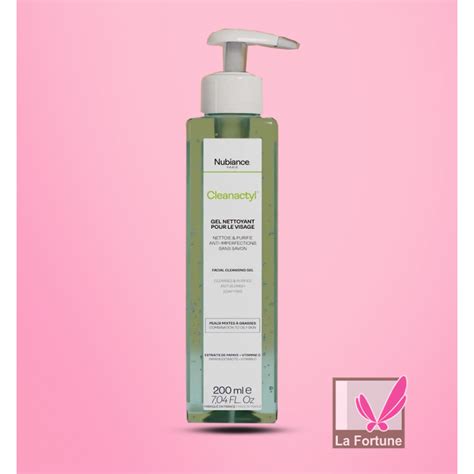 Nubiance Cleanactyl Gel Nettoyant Visage Anti Imperfections Ml