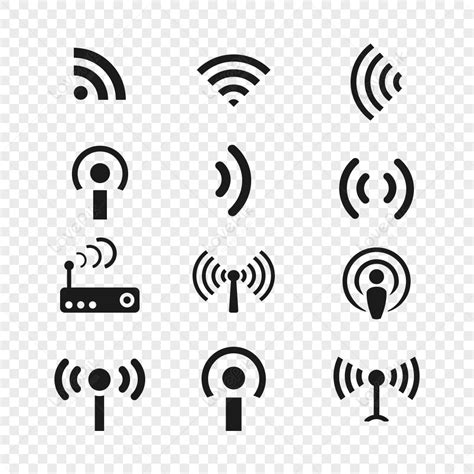 Icono De Señal Colección Wifi Icono Icono De Punto De Acceso PNG
