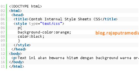 Cara Menggunakan Css Pada Kode Html Smart Blog