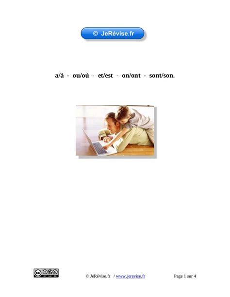 Les Homophones Son Et Sont Exercices Pdf