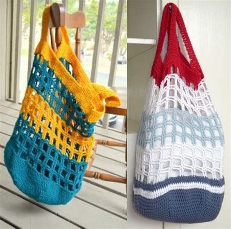 Para copiar 20 Modelos de bolsa sacola de crochê De Frente Para O Mar