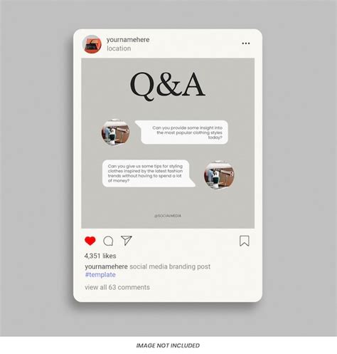 Premium PSD Instagram Post Mockup Frame Template Interface