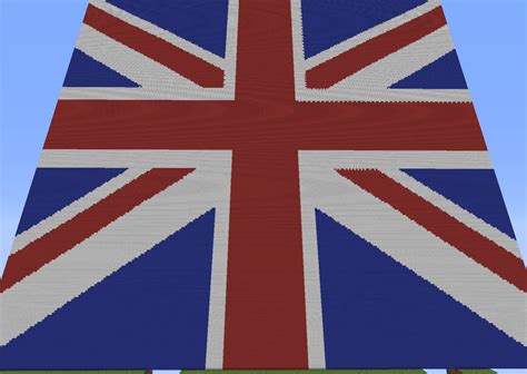United Kingdom Flag Pixel Art Minecraft Project