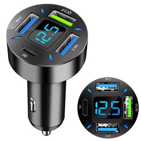 Ładowarka samochodowa Alogy Car Charger 66W 3x USB 1x USB C Typ C