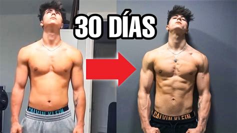 ESTE ES MI CAMBIO FÍSICO en SOLO 30 DÍAS YouTube