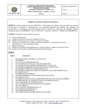 Preenchível Disponível OBJETO contratao de empresa ou pessoa fsica