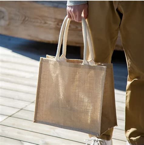 Muji Jute Reusable Bag Muji Jutebag Women S Fashion Bags Wallets