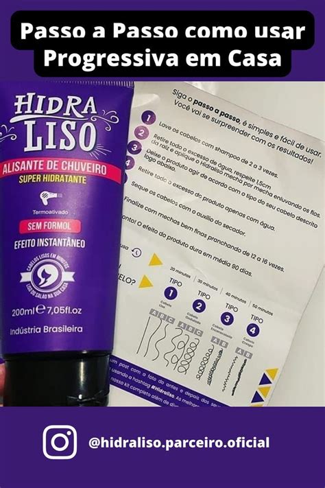 Hidraliso Alisante Como Usar Passo A Passo Progressiva De Chuveiro