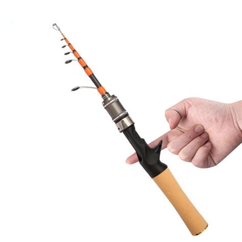 Vara De Pesca Telescópica De Carbono Fundição Giratória De 1 5 M UL